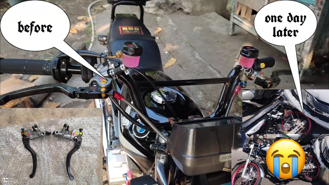 installing P19 brembo brake master for tmx 125 🥺😭 - YouTube