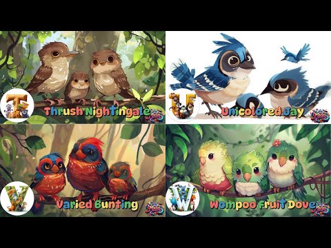 ABC Bird Animals song | Learn Alphabets | English and Animals for Kids ...