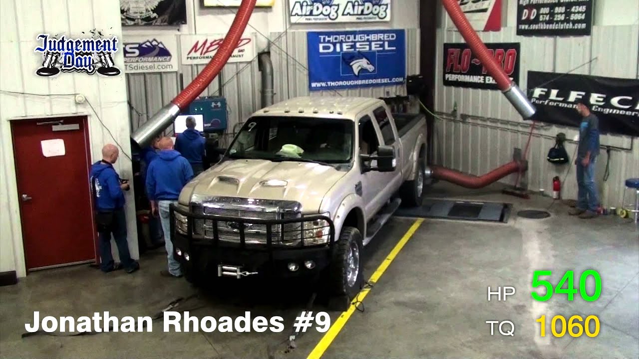 2008 Ford F350 - Jonathan Rhoades Dyno Run - YouTube