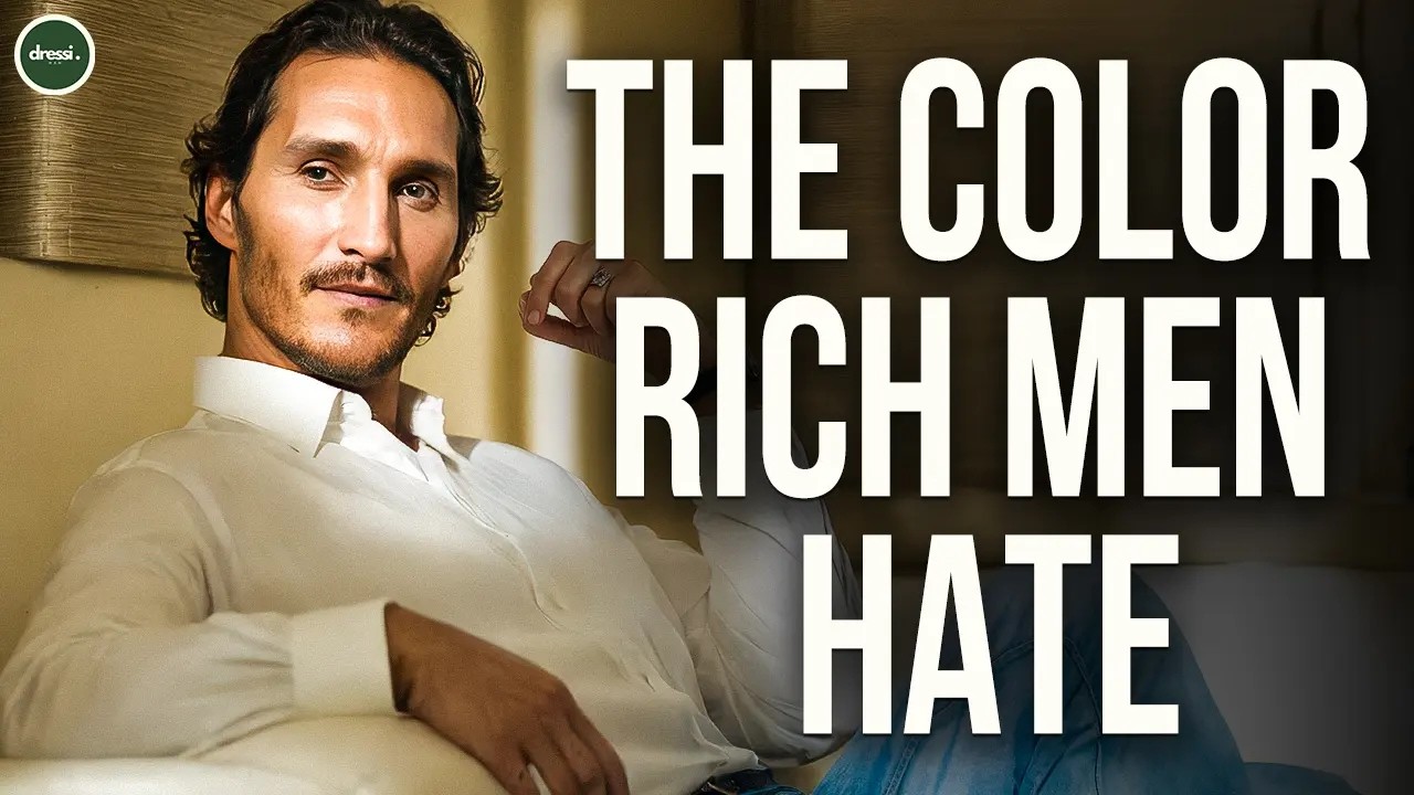 The One Color Rich Men Never Wear (And Why) - YouTube