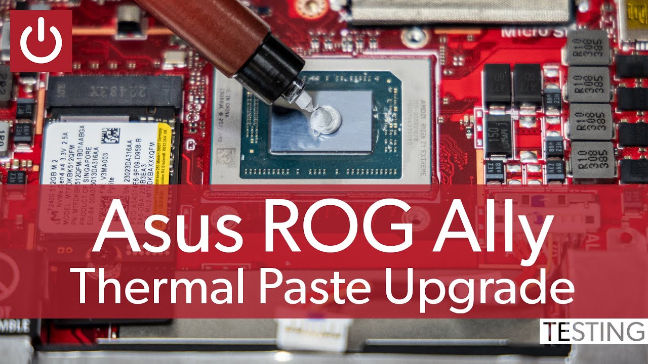 Does The ROG Ally Benefit From A Thermal Paste Upgrade? - YouTube