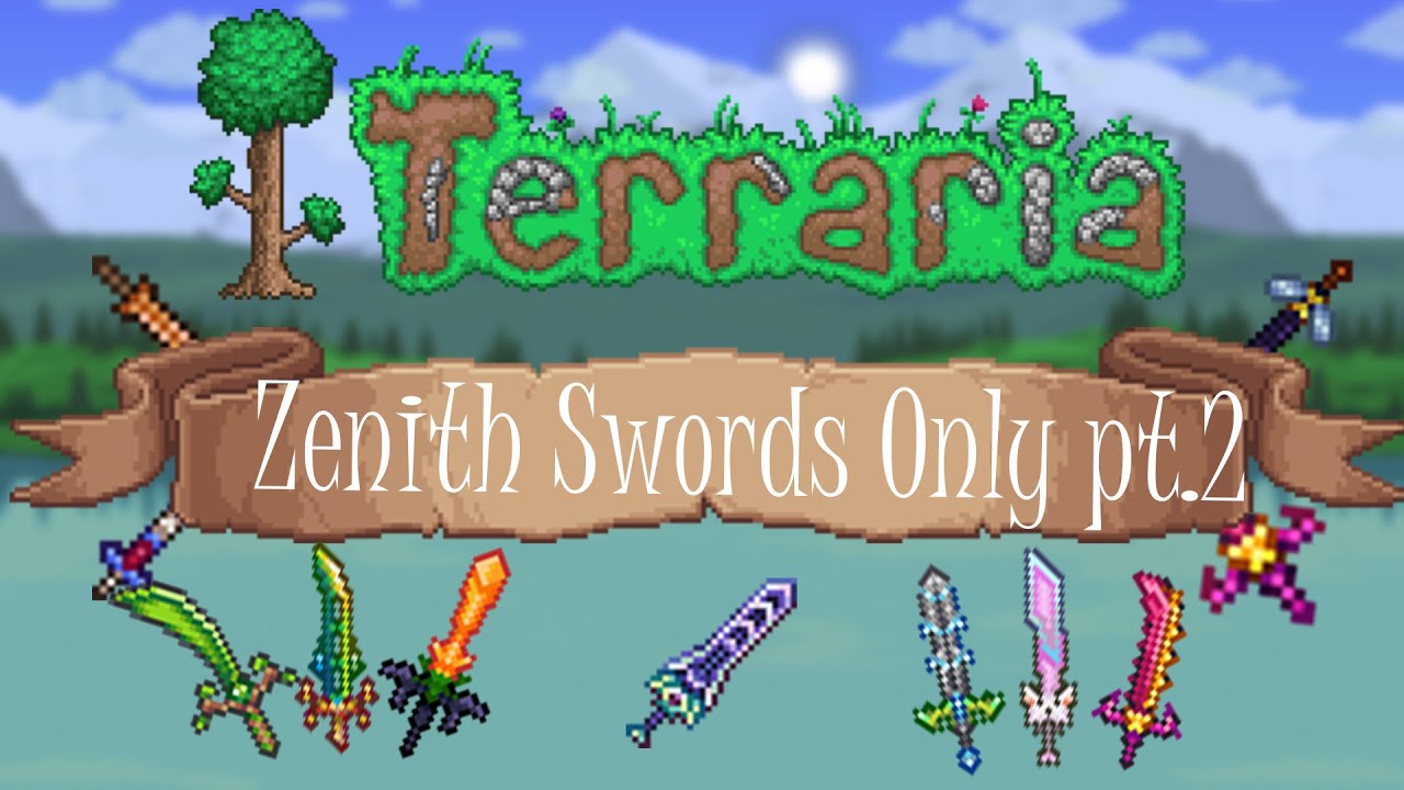 Beating Terraria With Only Zenith Swords Expert Mode Challenge - YouTube
