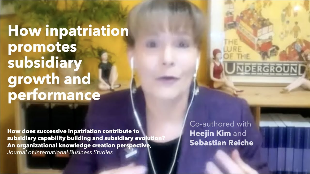 The strategic role of inpatriation for subsidiary growth and ...