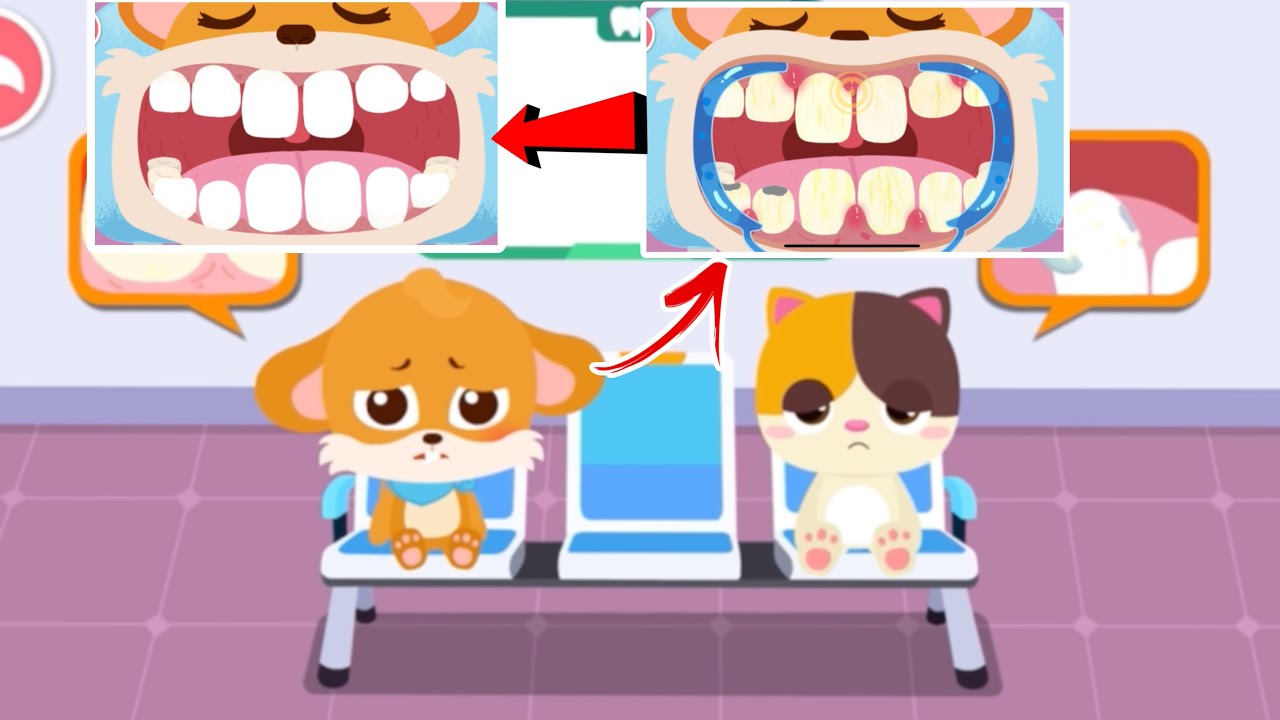 Little Panda Dental Care || Clean Teeth || Fixing Animals Teeth || Baby ...