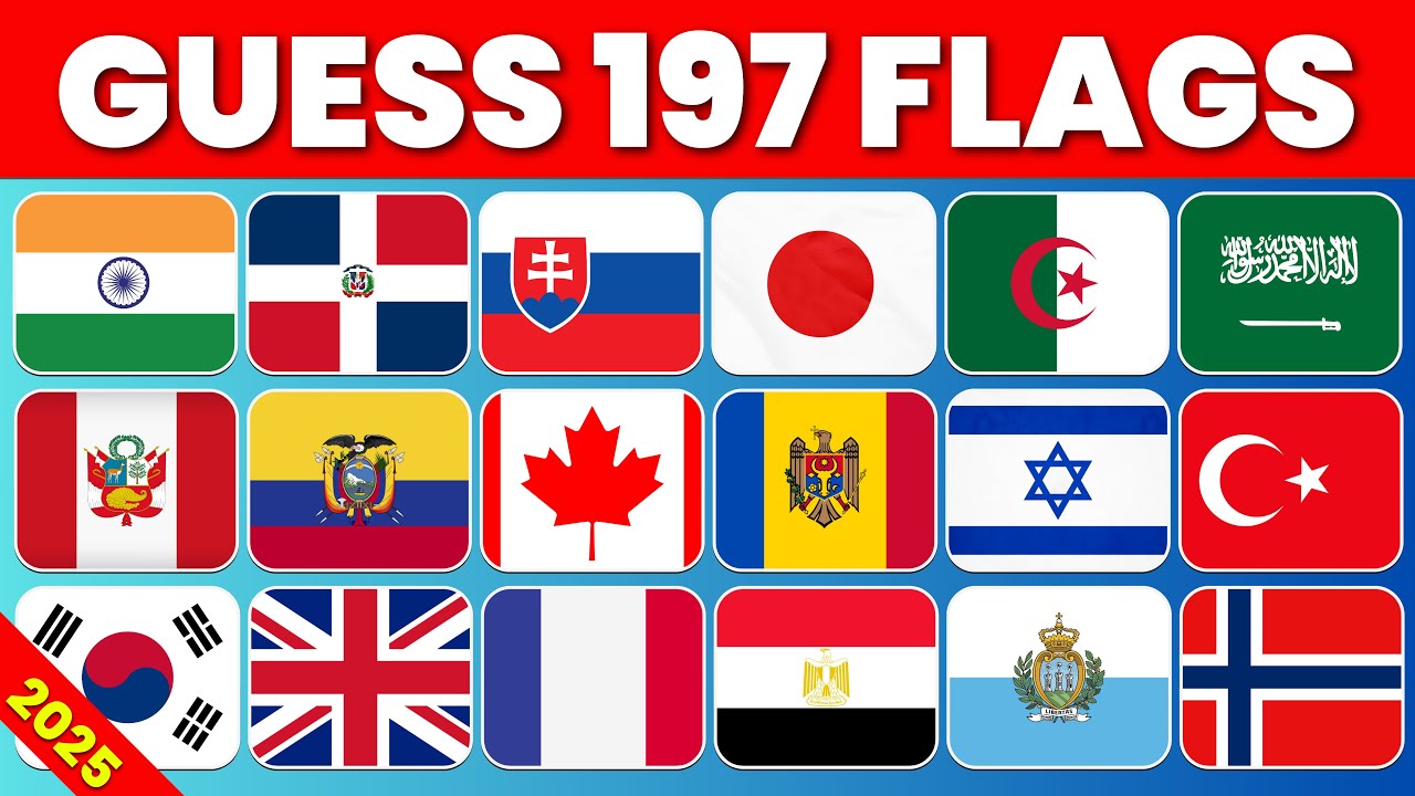 Guess All 197 Countries of the world 🚩🌍 | Name the Country Quiz - YouTube