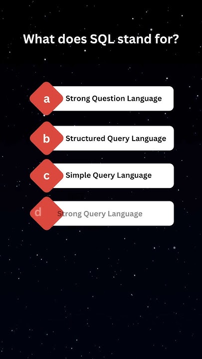 What Is Sql Stand For Sqlquiz Learnsql Shorts Youtube