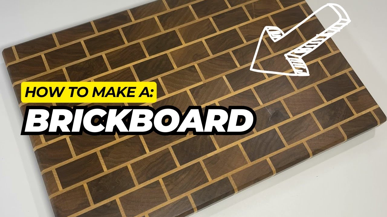 How to make a board look like a brick wall - YouTube
