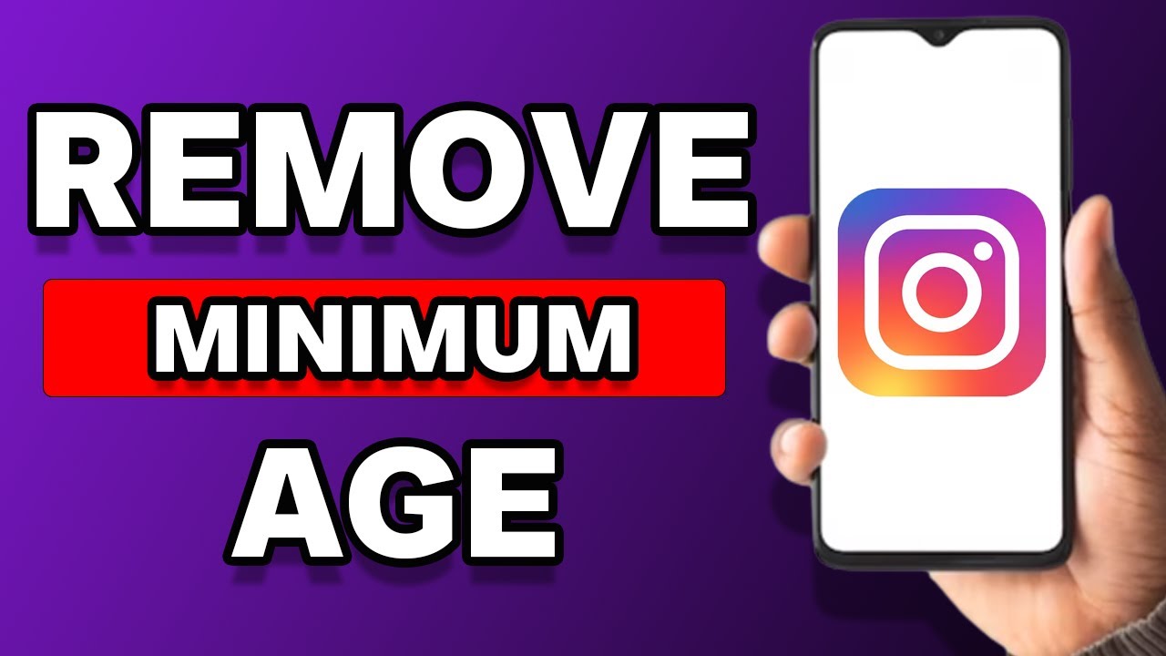 How To Remove Minimum Age Restriction On Instagram - YouTube