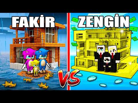 FAKİR BEBEK SONİC VS ZENGİN ENES MODERN DENİZ EVİ KAPIŞMASI 😨 Minecraft