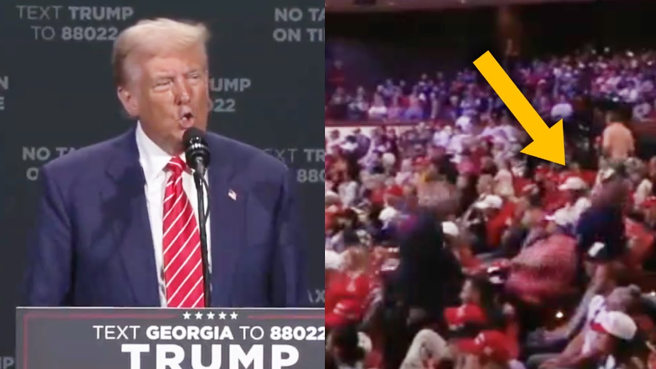MASSIVE Trump glitch raises medical questions, crowd walks out - YouTube