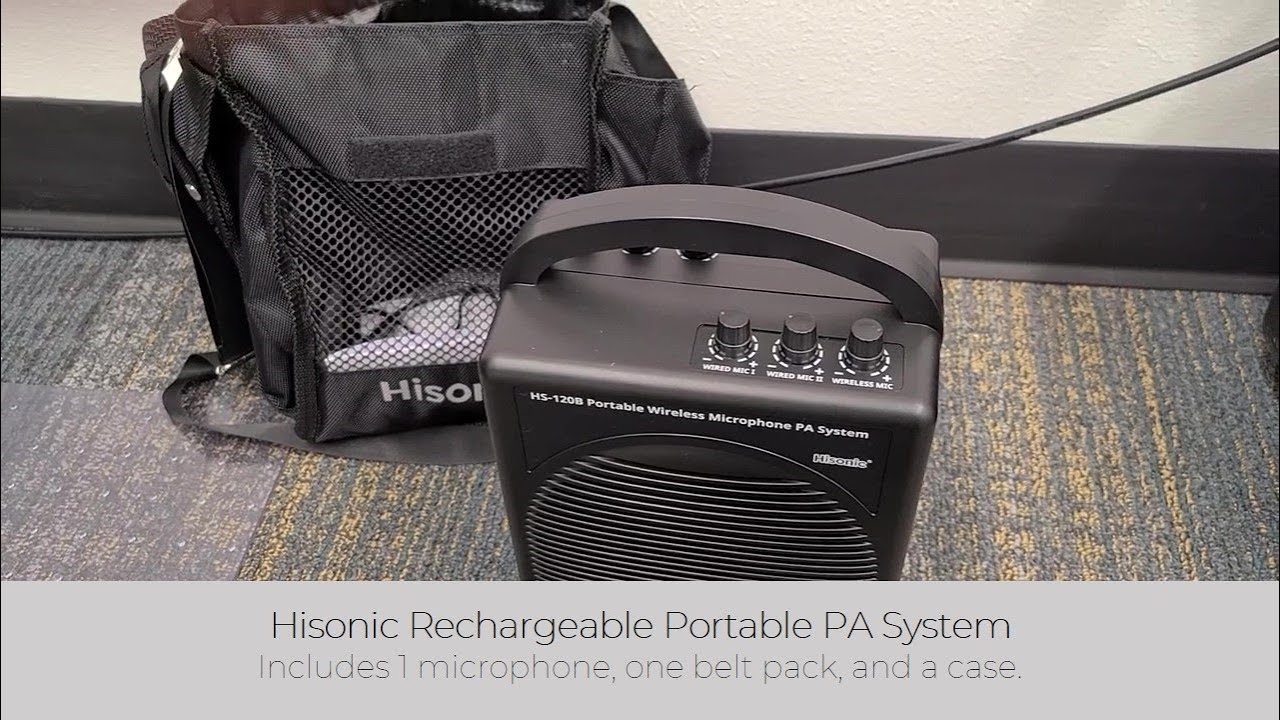 In Hand Review of Hisonic HS120B Rechargeable & Portable PA (Public ...