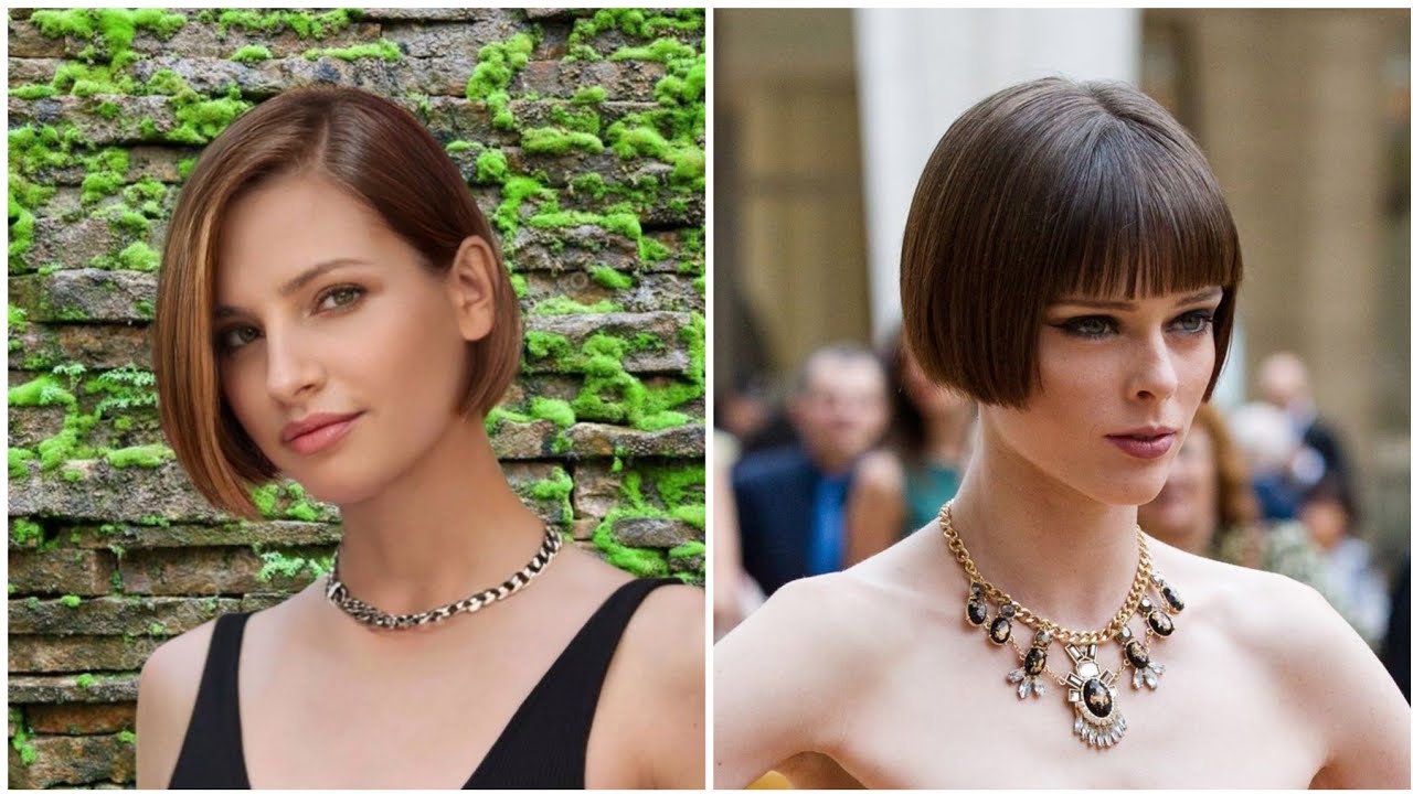 Very Smart and Beautiful Bowl Half Saved Haircuts for Womens - YouTube