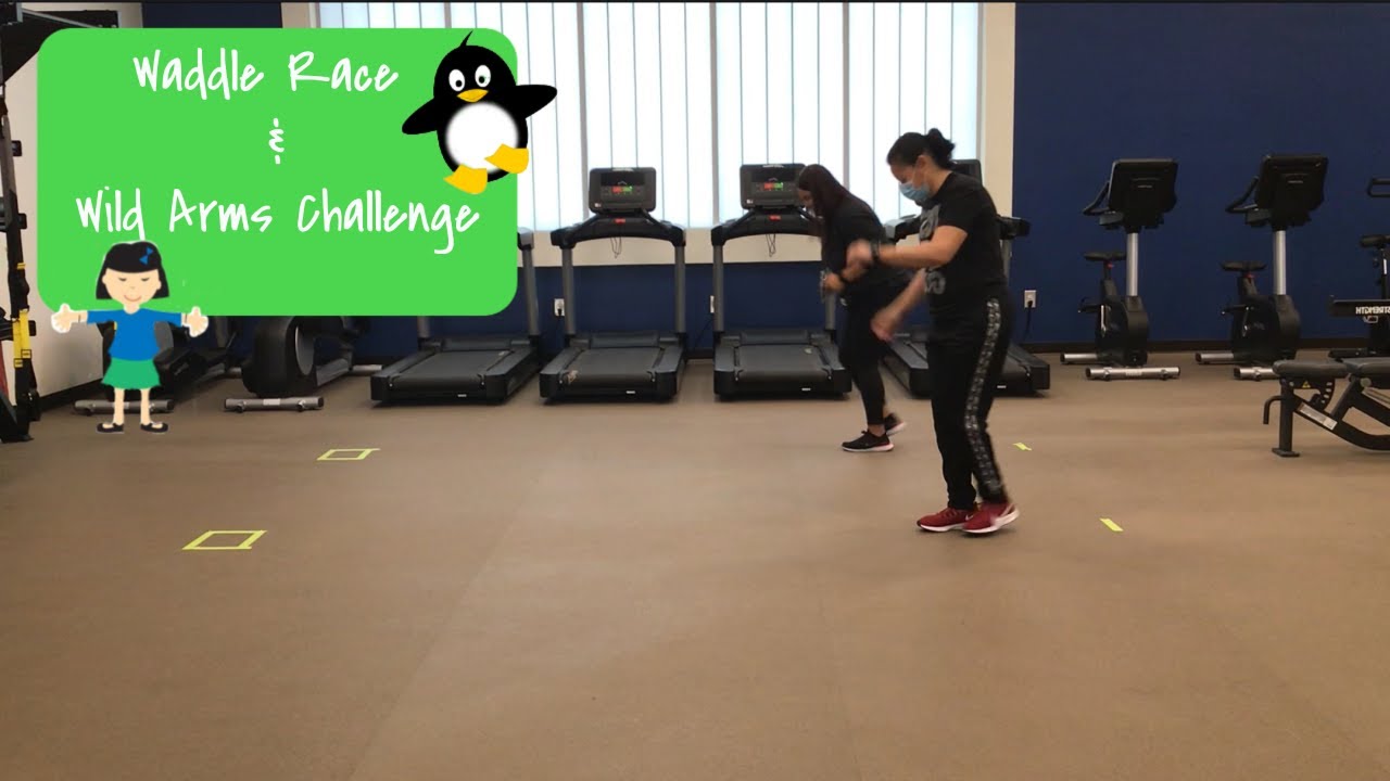 At Home PE | Day 19: Waddle Race & Wild Arms Challenge - YouTube