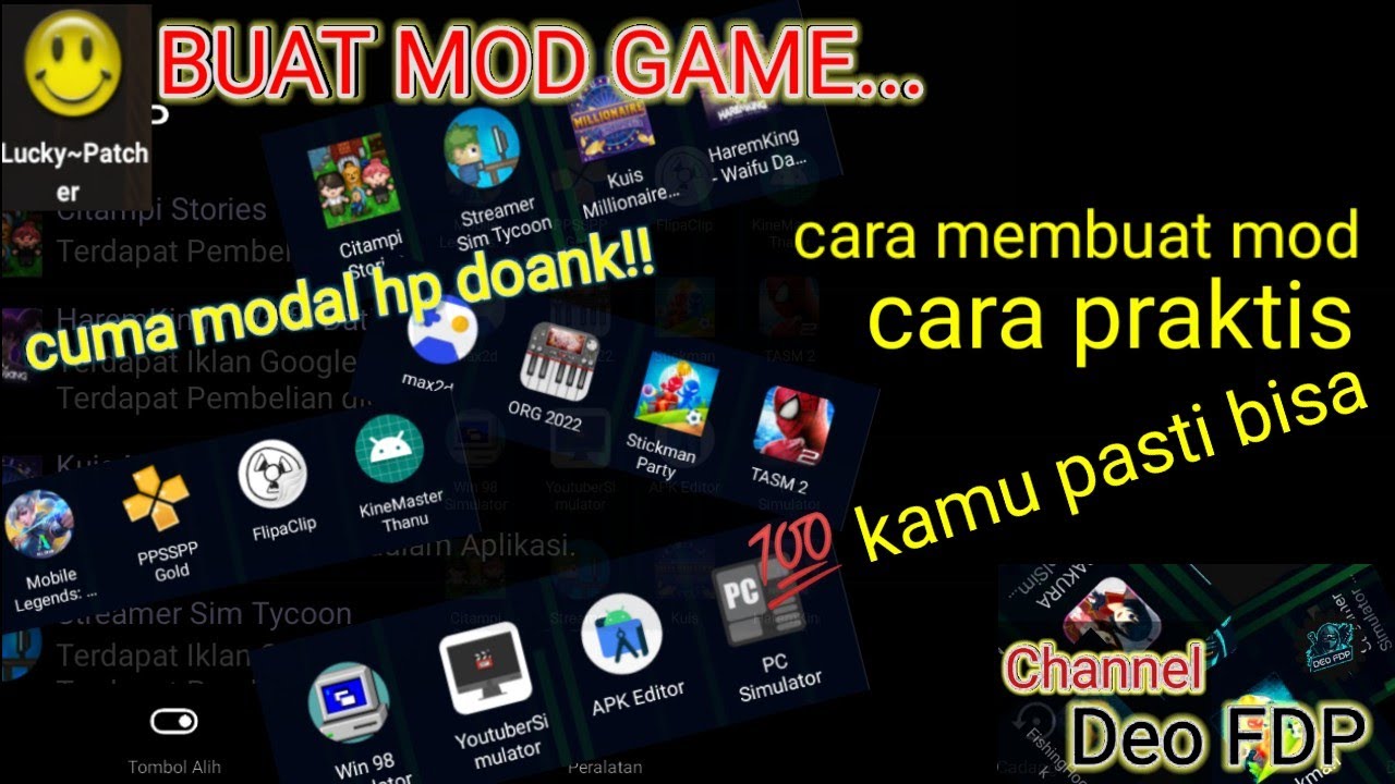 Cara membuat mod game hanya menggunakan android saja_100% semua pasti bisa.. - YouTube