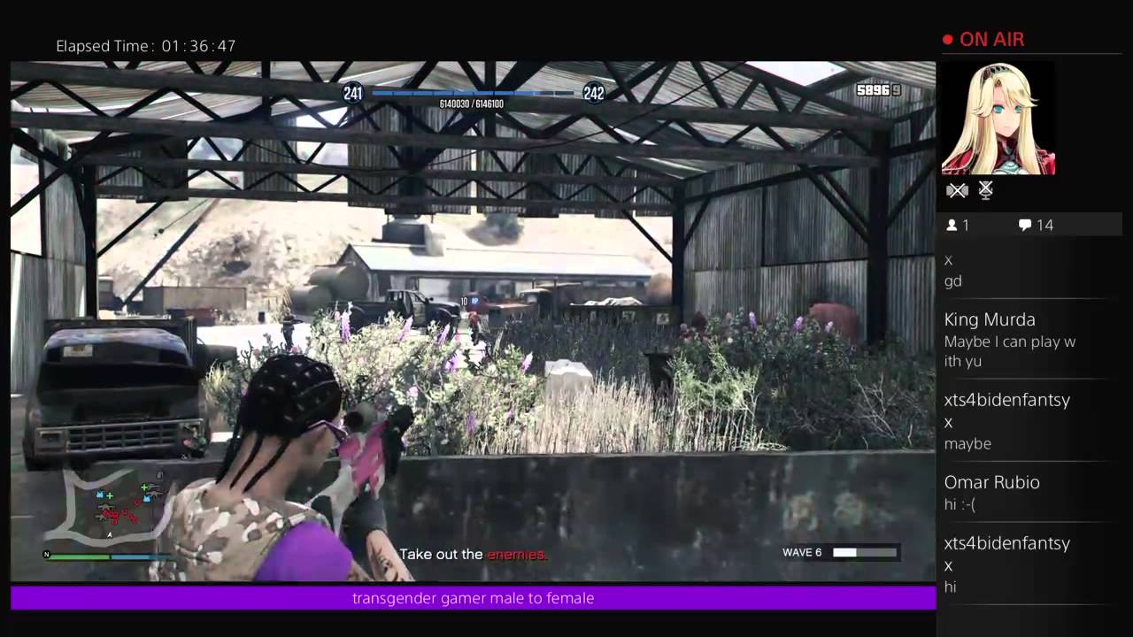 c.a transgender gamer playing gta 5 online missions - YouTube