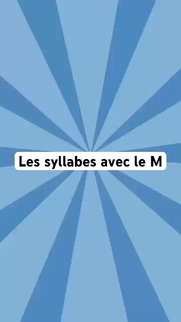 Les syllabes avec la lettre M. #alphabet #cp #maternelle #éducation # ...