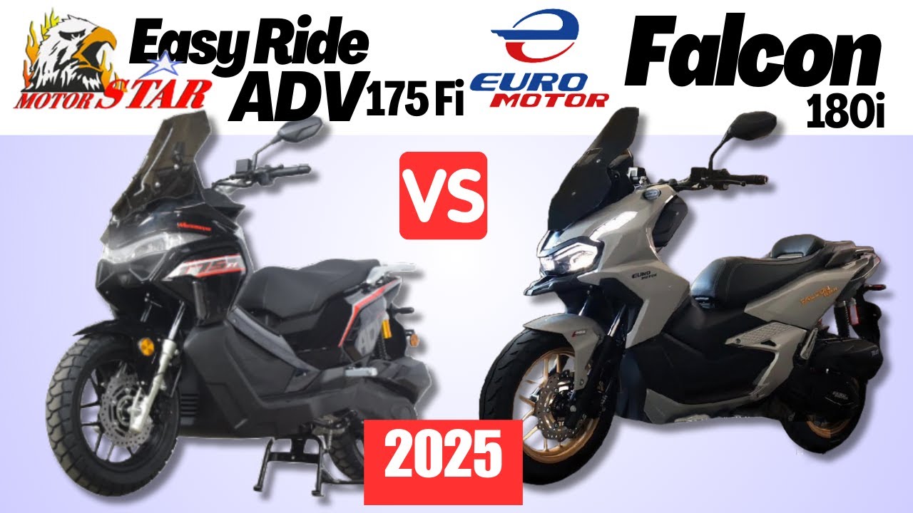 Motorstar Easyride ADV 175Fi vs Euromotor Falcon 180i | Side by Side ...