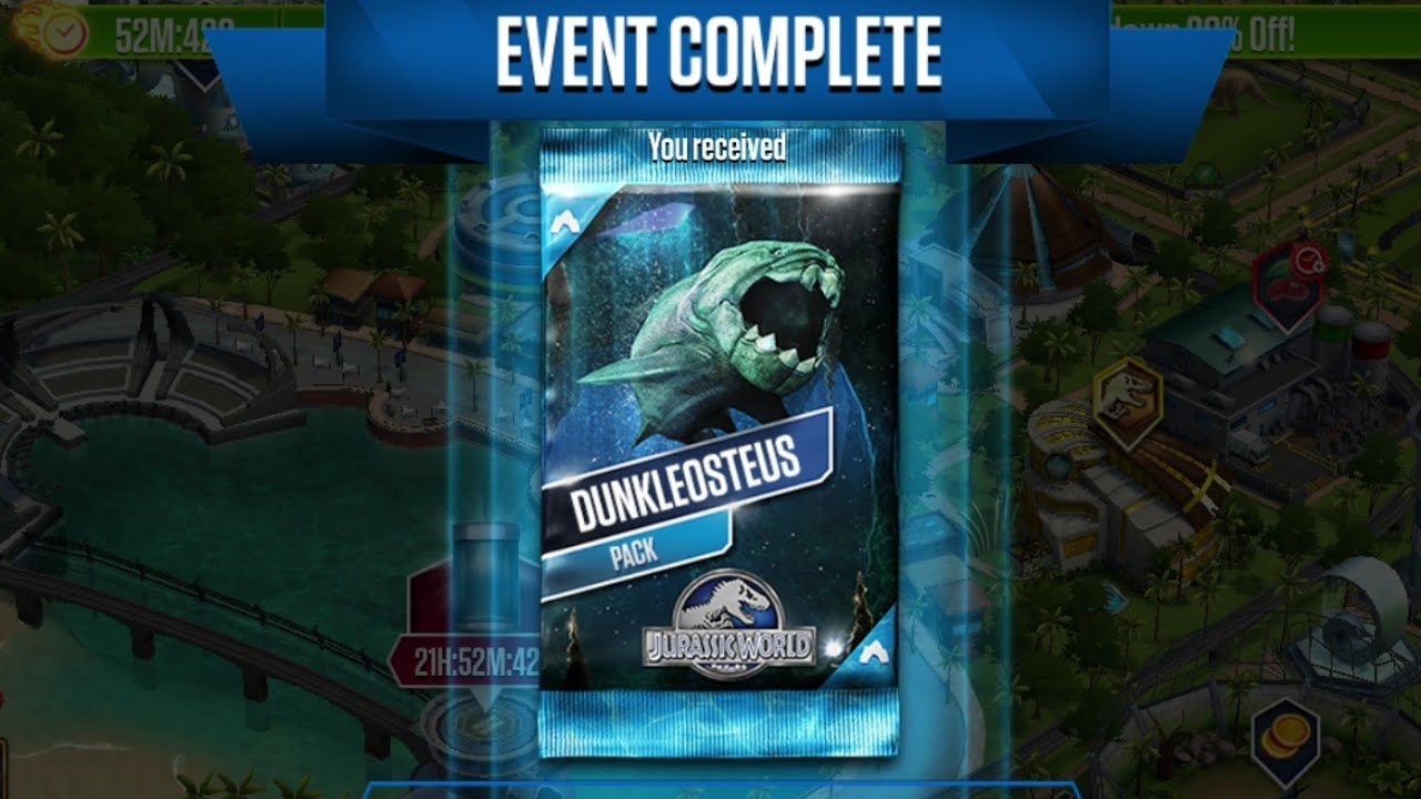 Unlocking Dunkleosteus!!! Jurassic World:The Game || ep 109 - YouTube