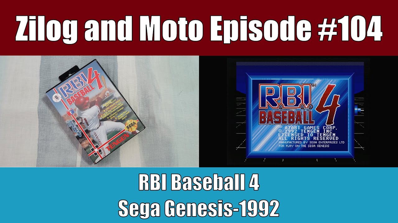 RBI Baseball 4 (Sega Genesis) - Zilog and Moto #104 - YouTube