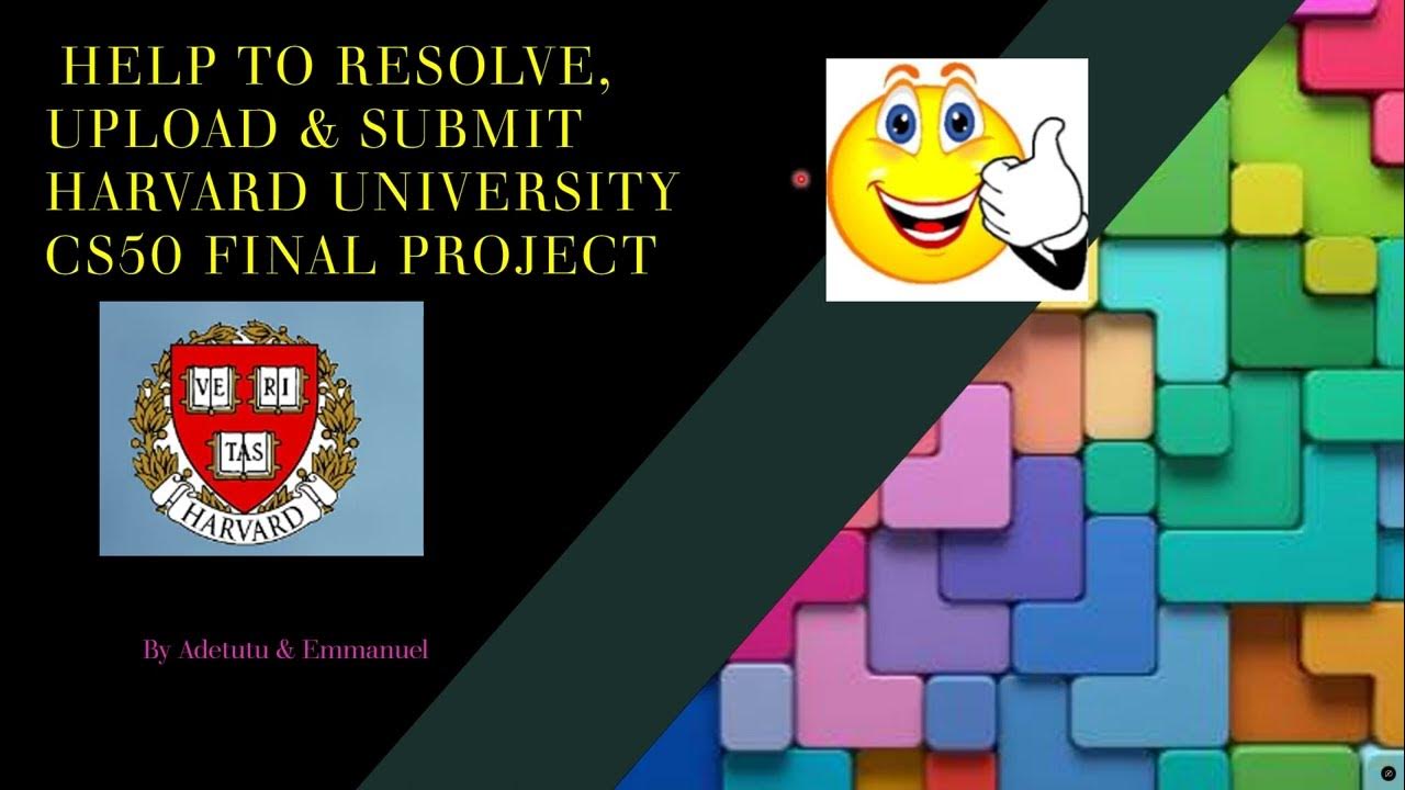 CS50 Final Project help / examples /submission /upload - YouTube
