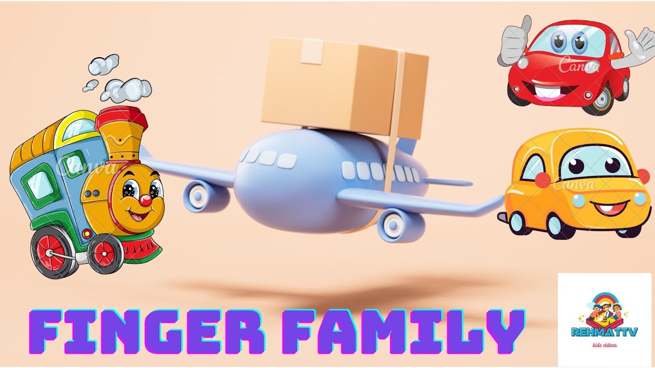 Finger family song | transportation | kids nursery rhyme | RehmatTV ...