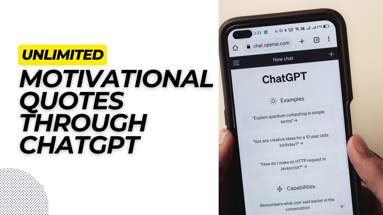 unlimited motivational quote generated by chatgpt - YouTube