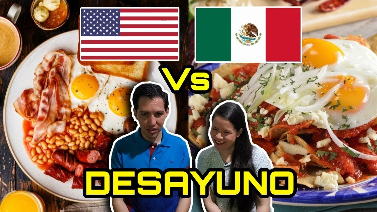 🇲🇽Desayuno MEXICANO vs Desayuno GRINGO | COMIDA MEXICANA VS COMIDA ...
