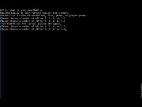 Magic Fortune Teller - Python - YouTube