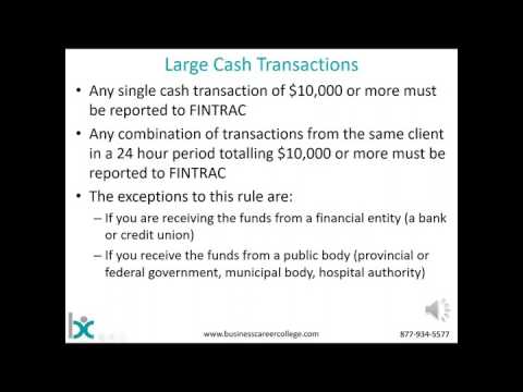 Fintrac & Reporting Obligations - YouTube
