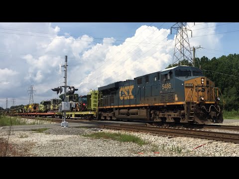[HD] CSX Work Train with SCL and Conrail Boxcar, Lakeside - YouTube