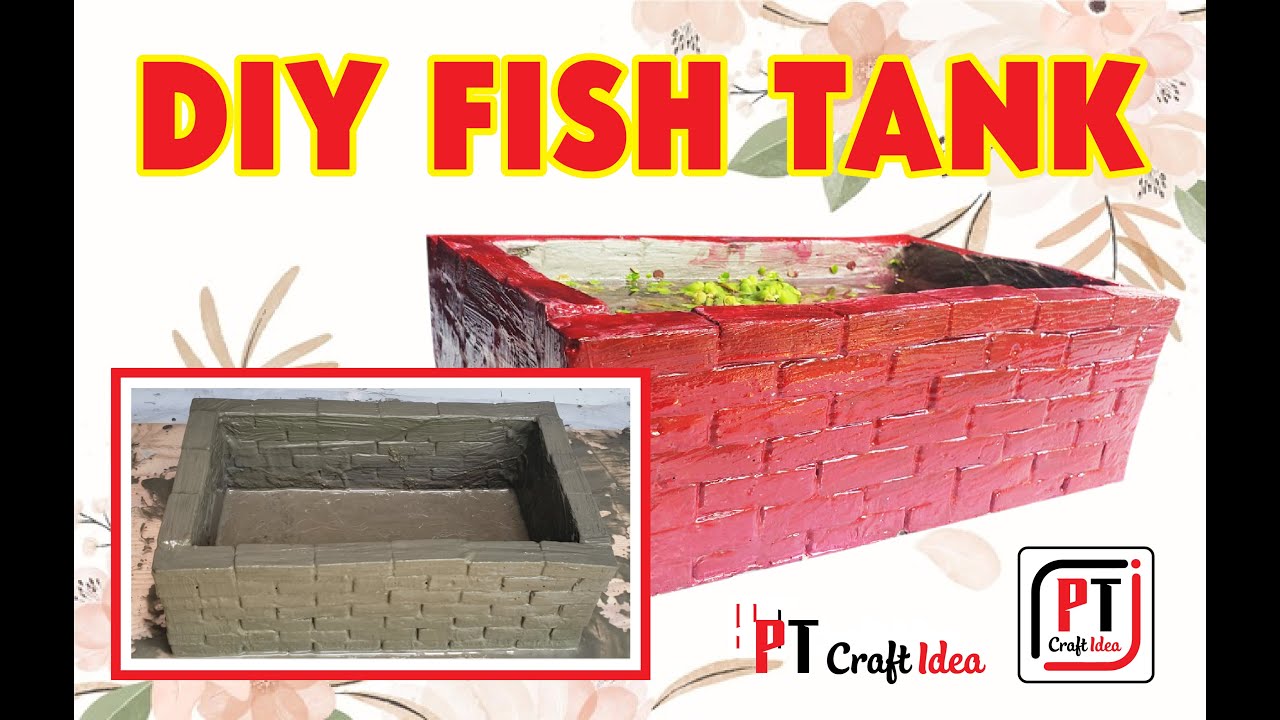 Mini Cement Bricks | Simple way to make a mini fish tank with cement ...