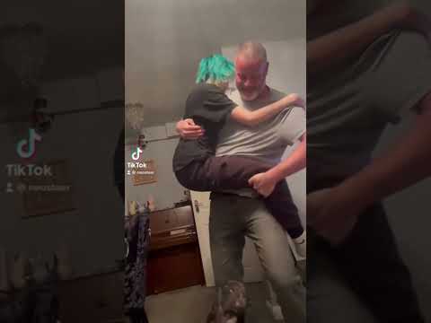 Dog bites father in the balls