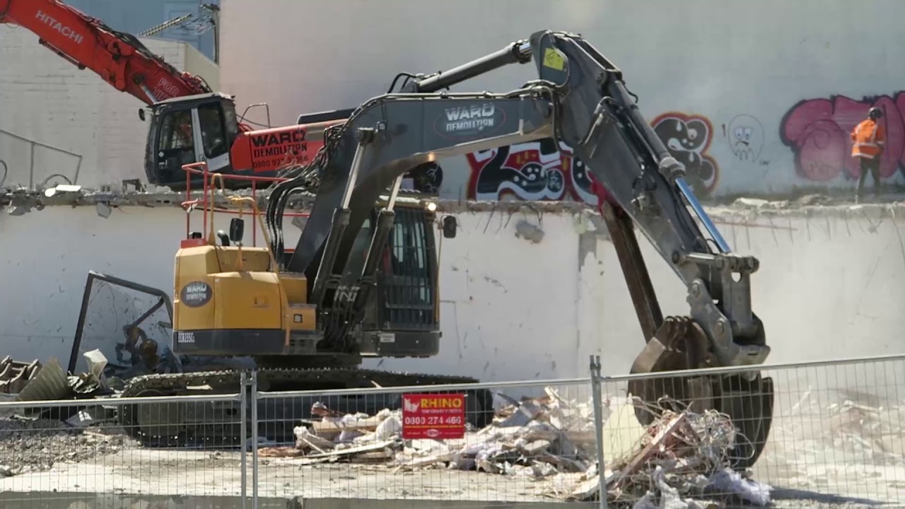 Mt Eden and K Road Demolition work Phase 1 part 2 - YouTube