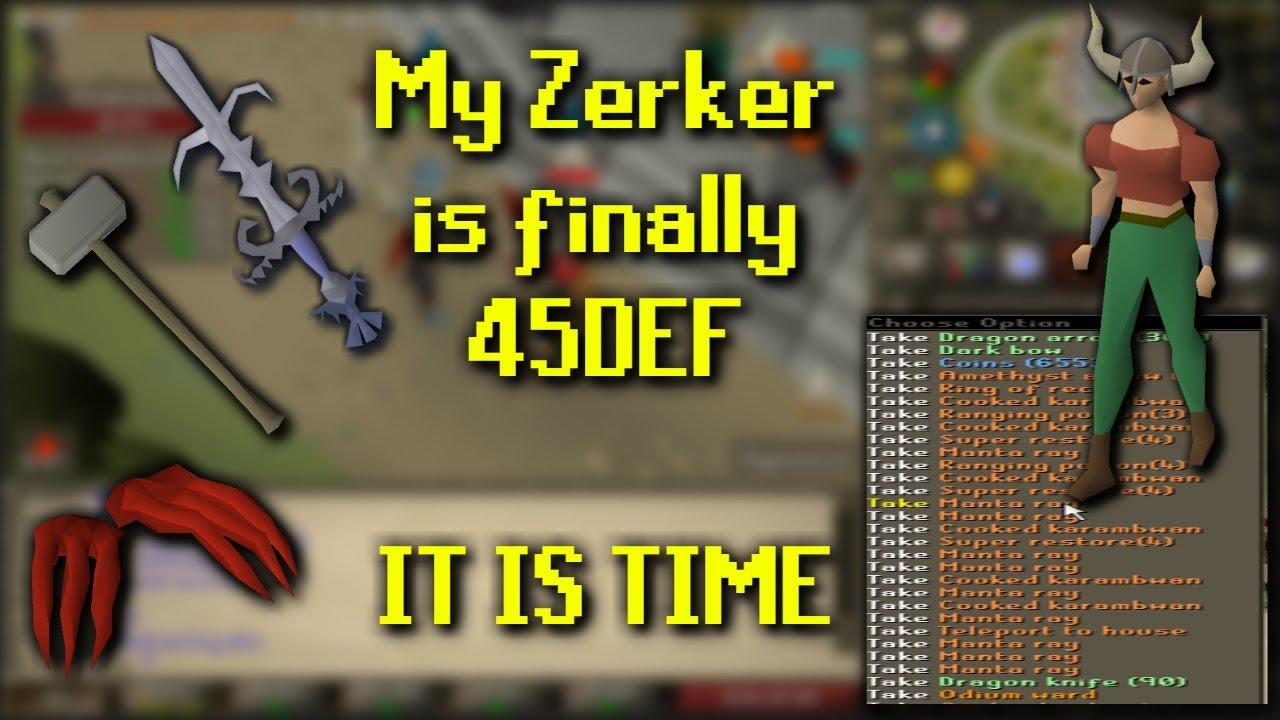 Zerker Progress #107 - OSRS - ZERKER PKING - YouTube