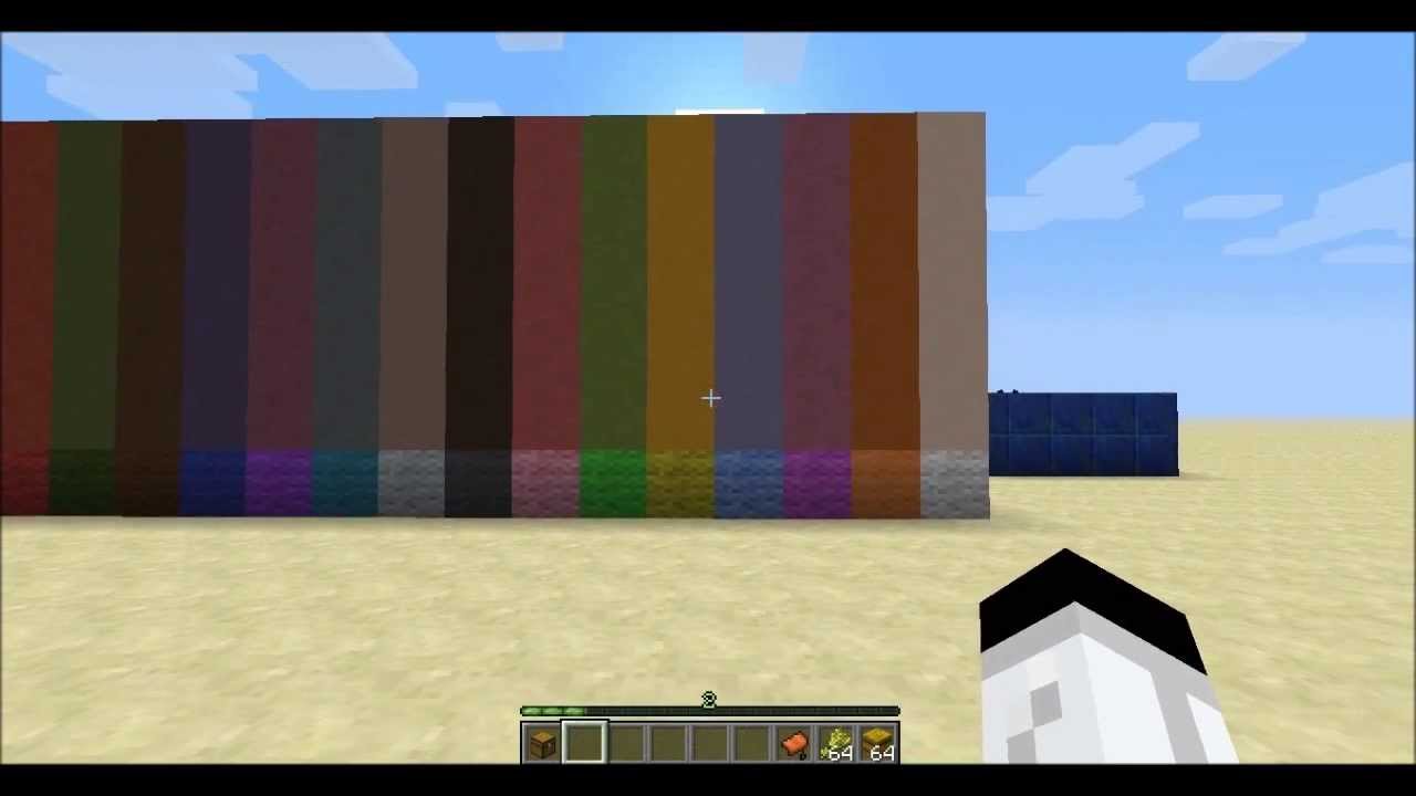 Minecraft snapshot 13w19a - Argilla colorata - YouTube