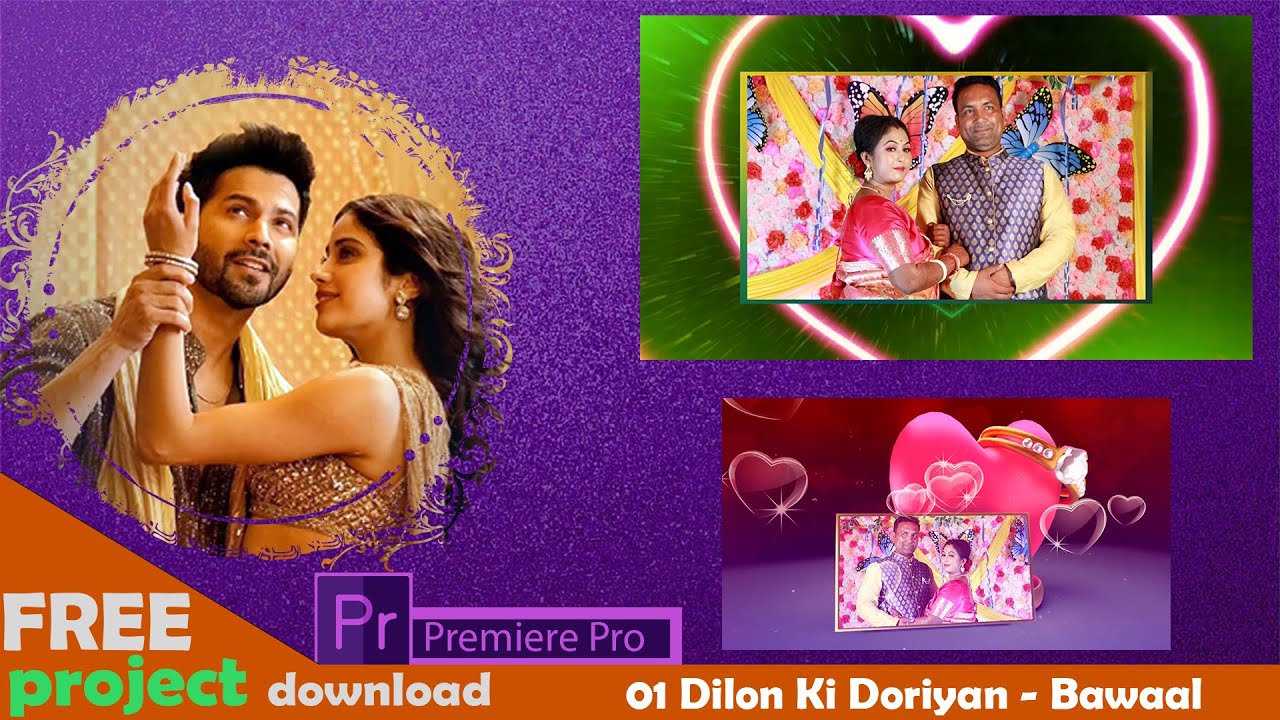 Dilon Ki Doriyan - Bawaal premiere Pro project download #wedding 2023 # ...