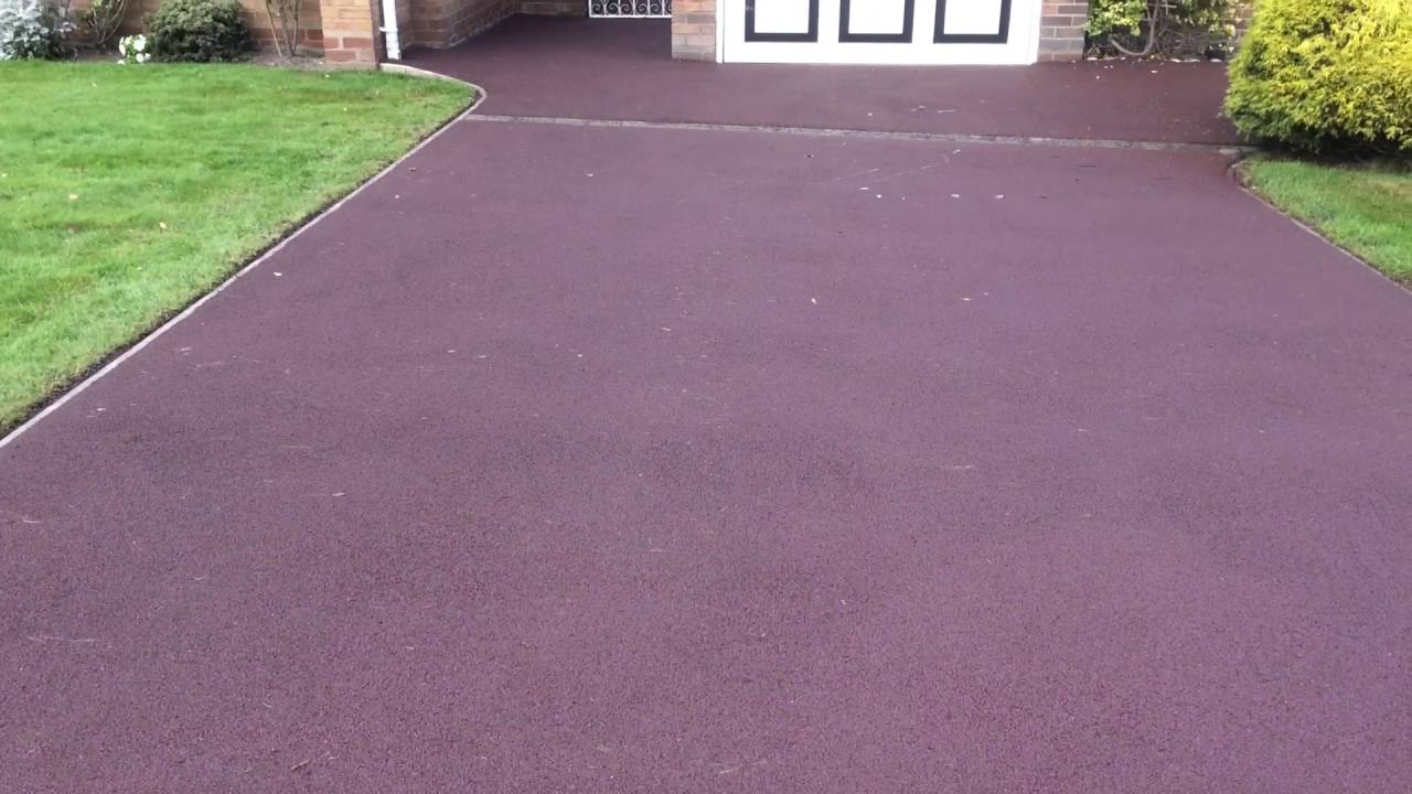 Red tarmac Drive Appleton - YouTube
