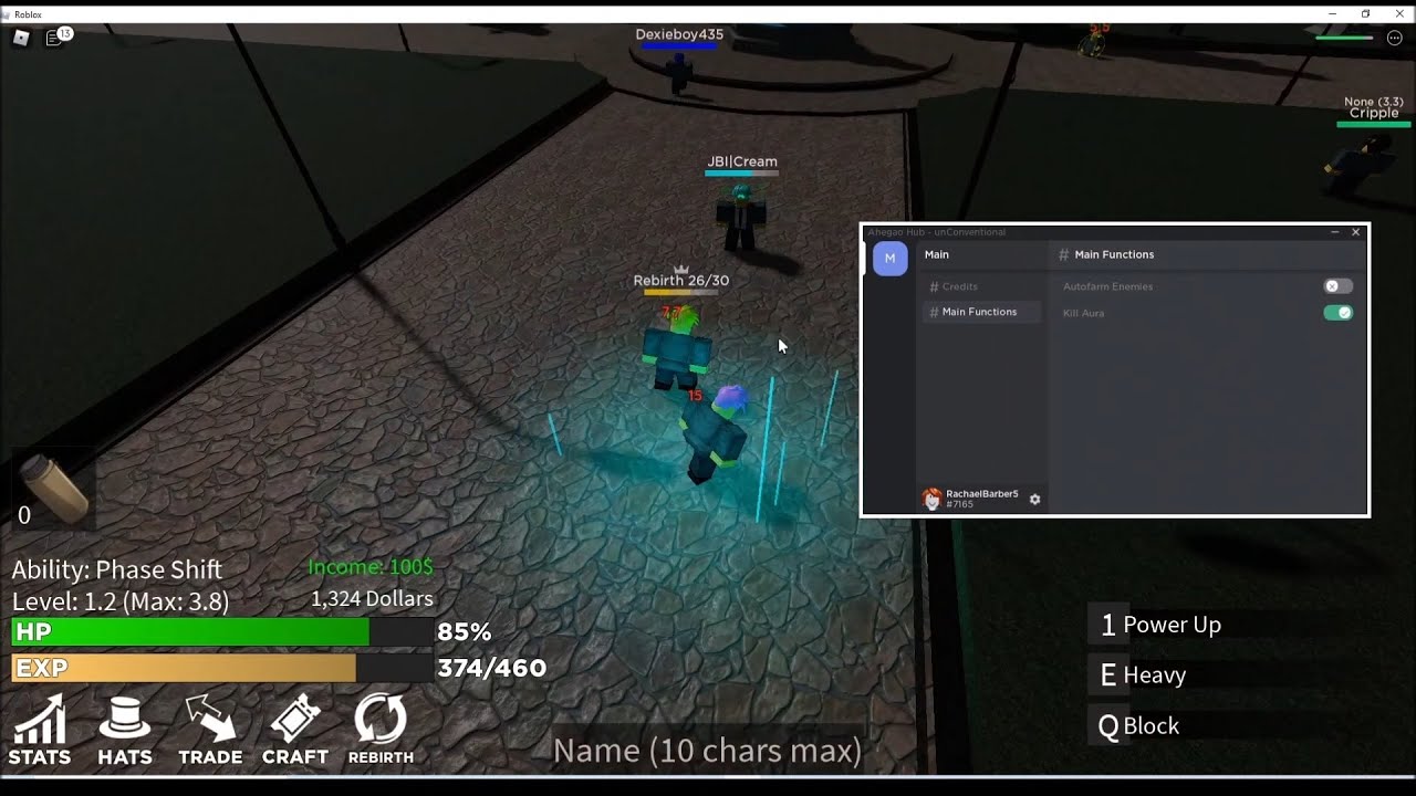 Roblox Unconventional Script (KillEnemies, KillAura, FarmMobs) - YouTube