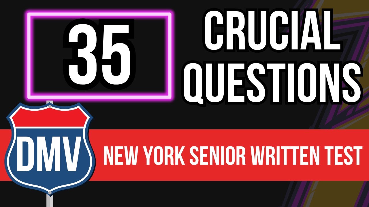 New York DMV Senior Written Test 2026 (35 Questions & Answers with ...