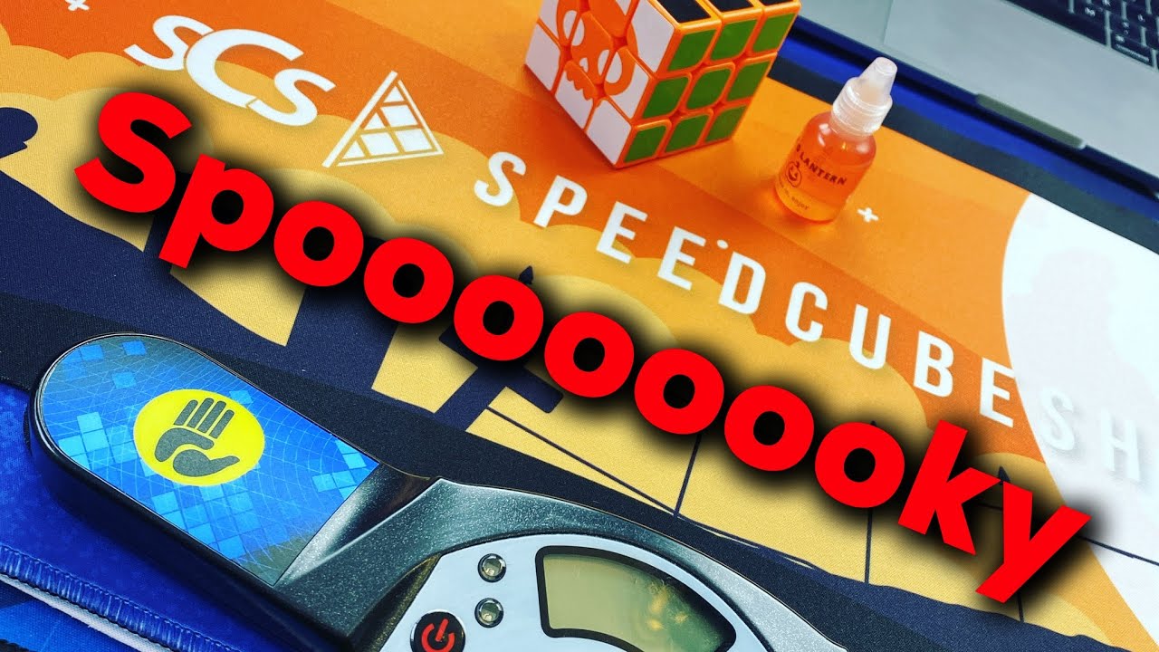 Spooky Cube, Mat & Scented Jack O Lantern Lube | SpeedCubeShop - YouTube