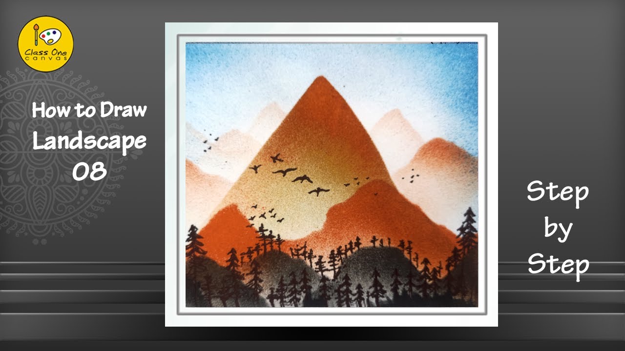 Landscape 08😜😍😘#Class One Canvas #class one canvas#unique art # ...