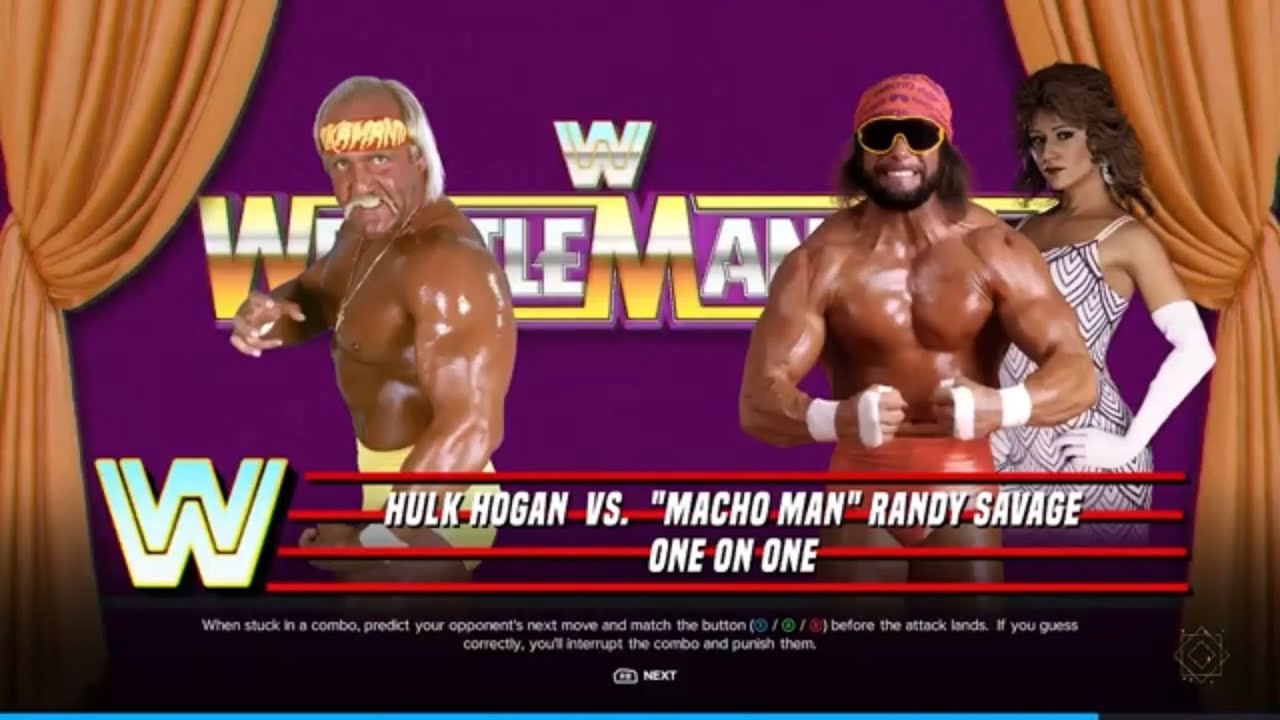 WWE 2K24 WrestleMania Showcase Hulk Hogan Vs Macho Man Randy Savage ...
