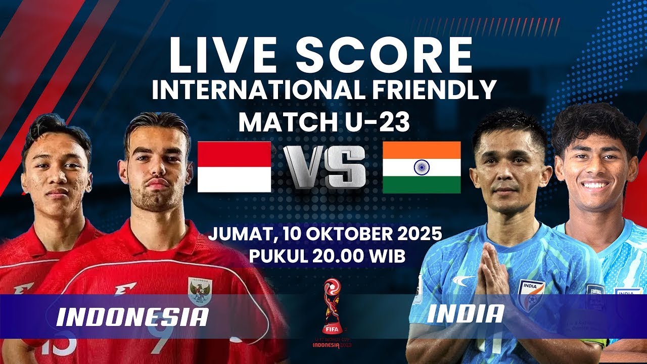 🔴TIMNAS INDONESIA U-23 VS INDIA U-23 INTERNATIONAL FRIENDLY MATCH ...