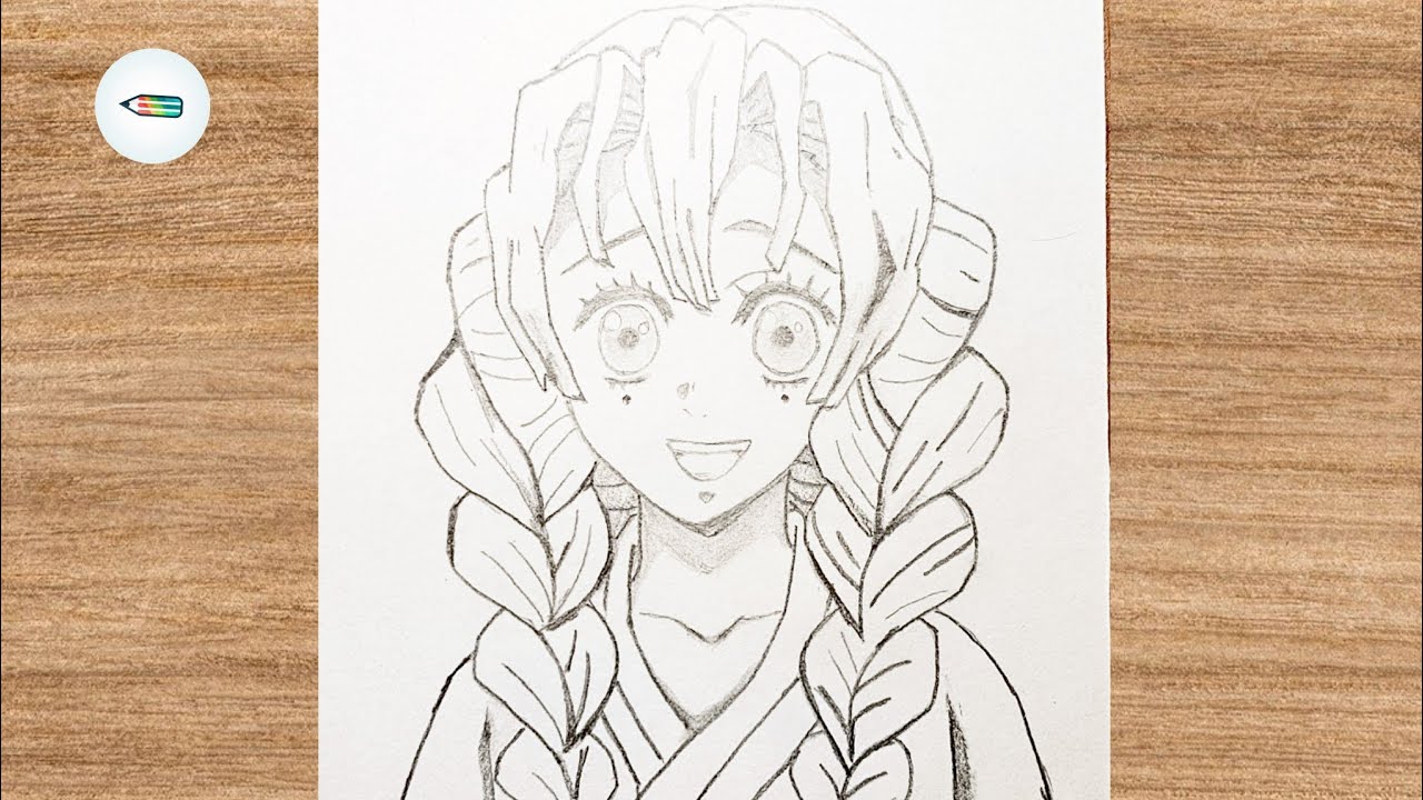 How To Draw Mitsuri Kanroji || Demon Slayer Drawing Tutorial | step by ...