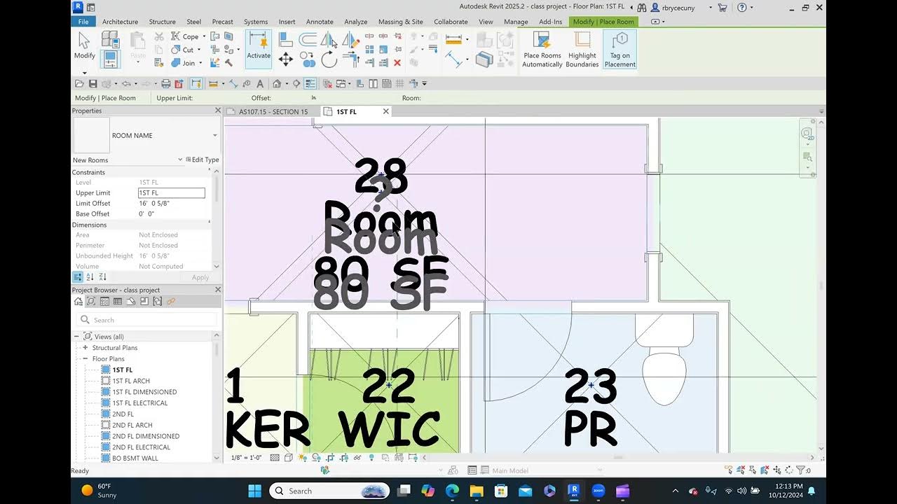 REVIT. ADDING ROOM TAGS - YouTube