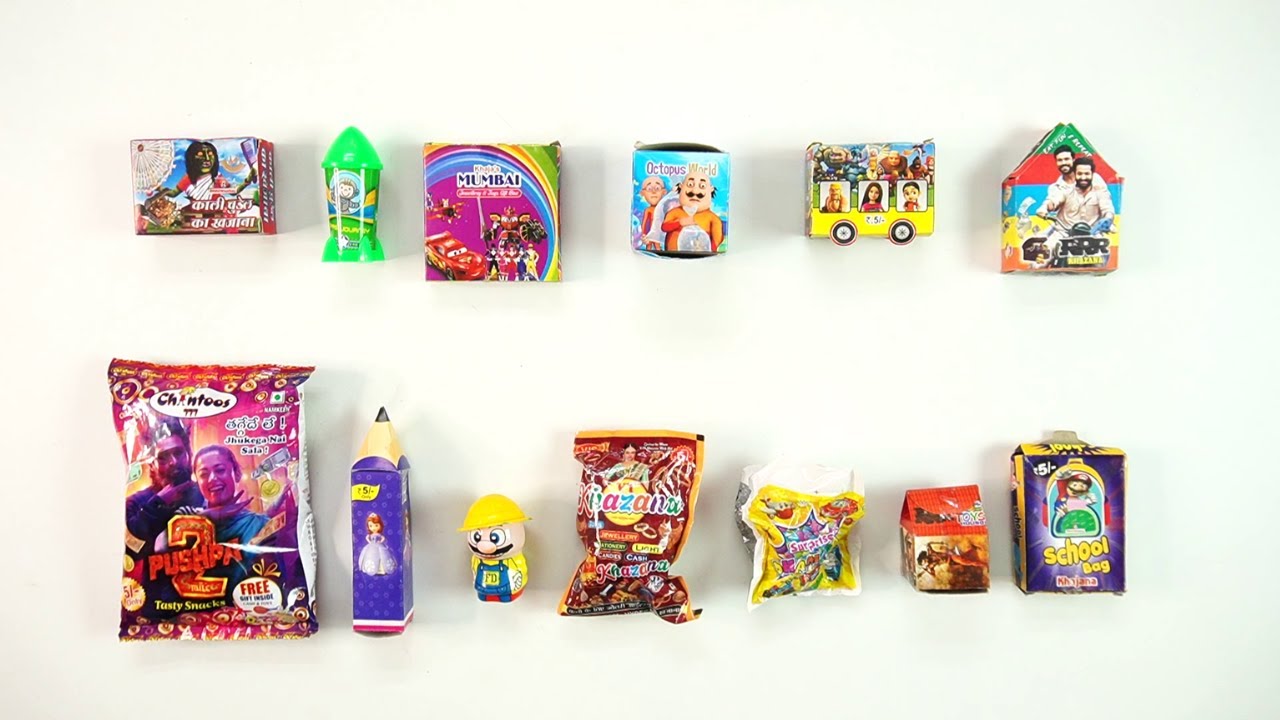 New ultimate collection of snacks RRR,Rocket,Pushpa 2,pencil box,school ...