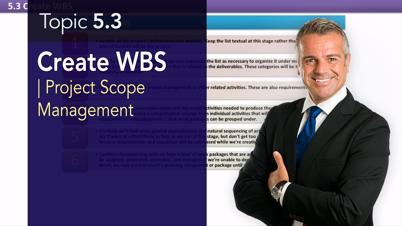 5.3: Create WBS | Project Scope Management | What is PMP? | PMP ...