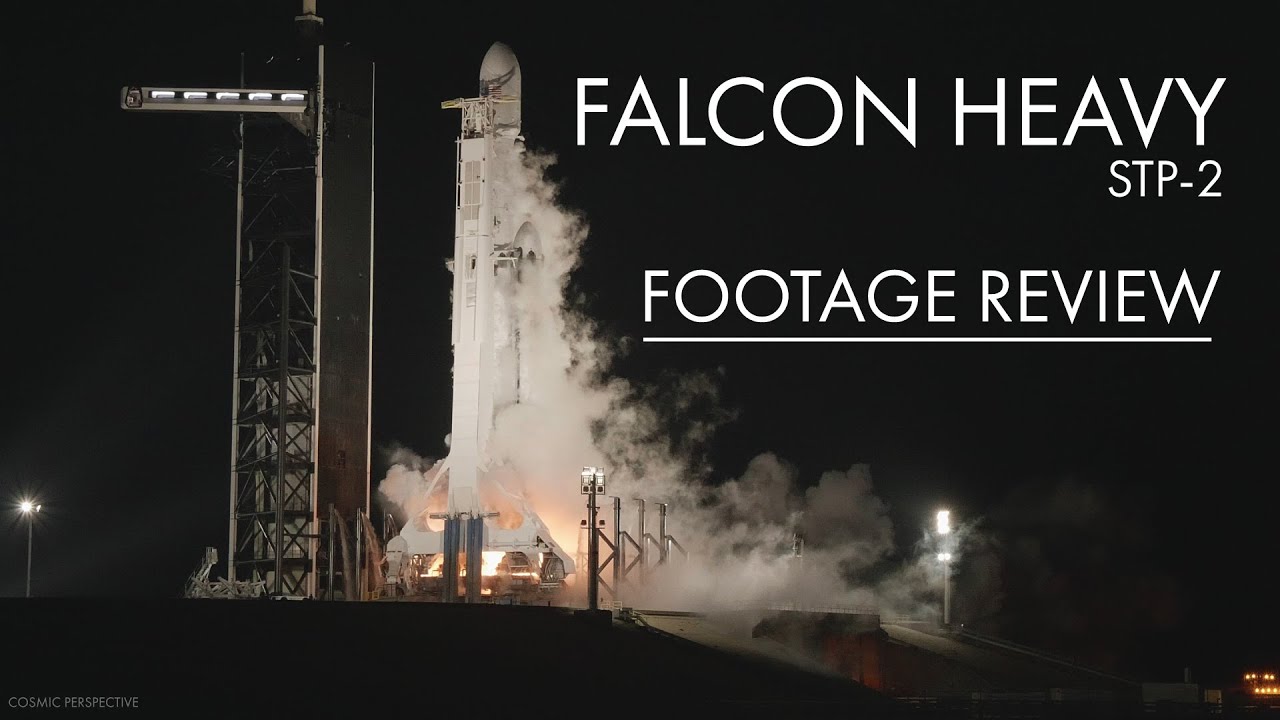 Falcon Heavy Night Launch - Remote Camera Footage Review from SpaceX ...