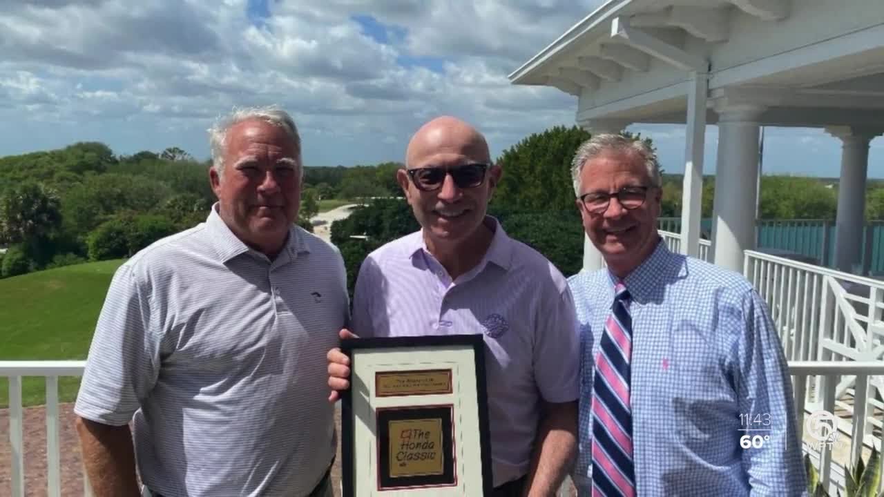 Tim Rosaforte honored at Honda Classic - YouTube