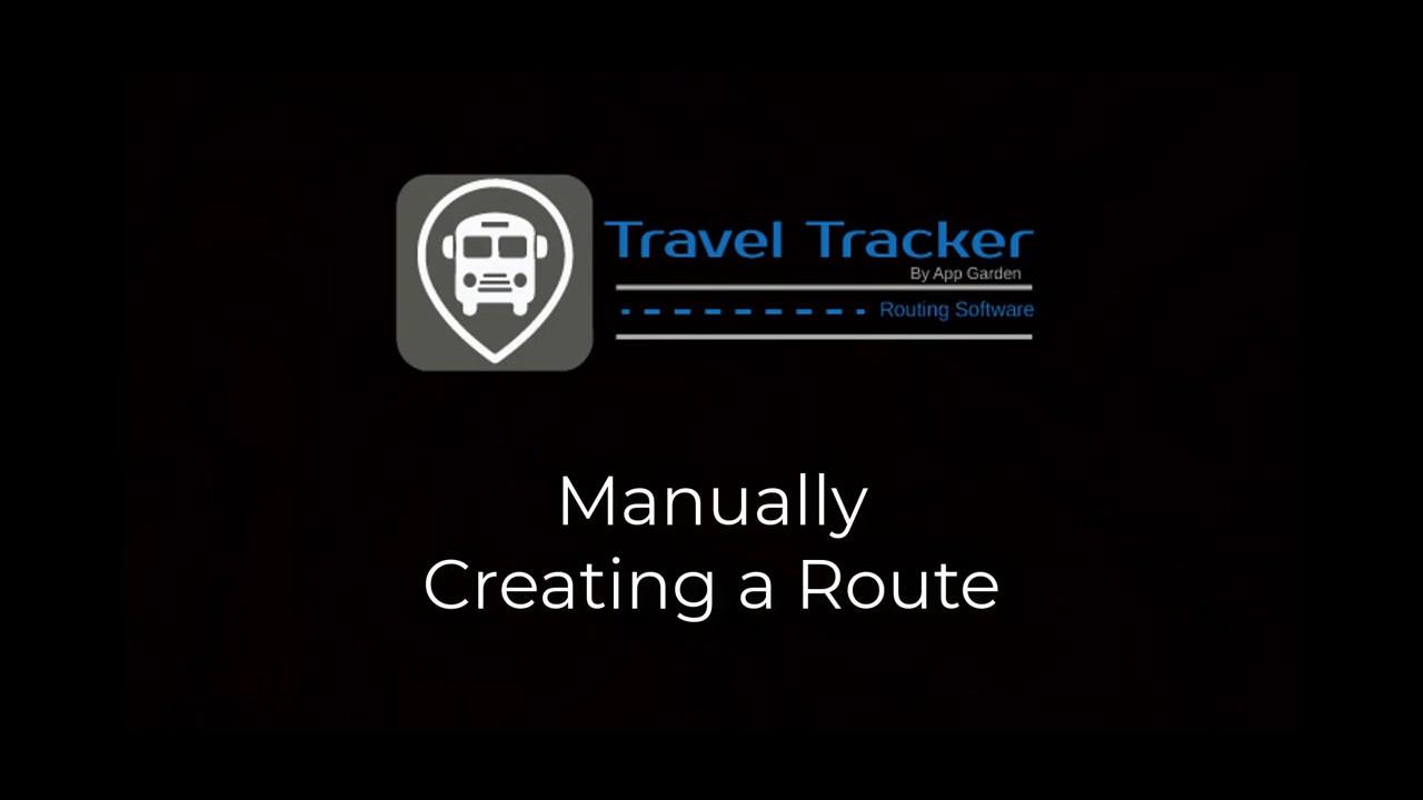 Manually Creating a Route - YouTube